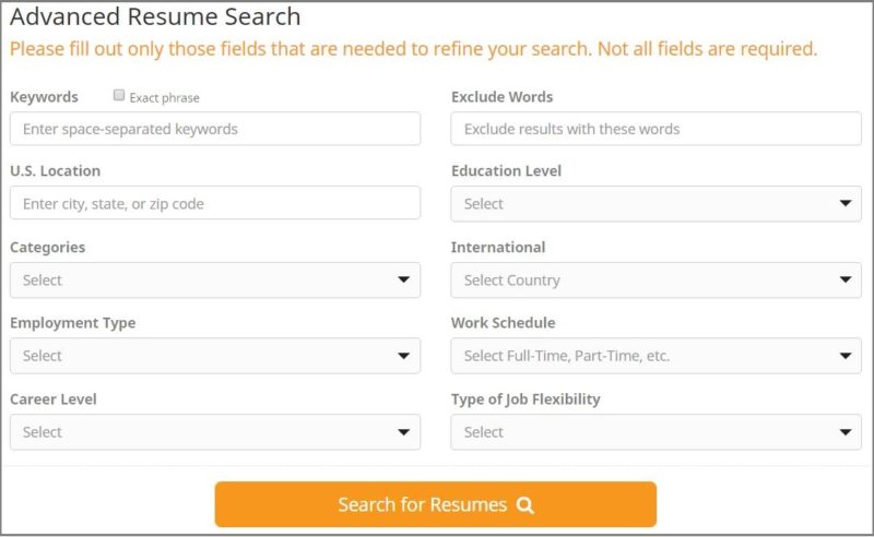 Sourcing Candidates? Use FlexJobs’ Advanced Resume Search for FREE ...